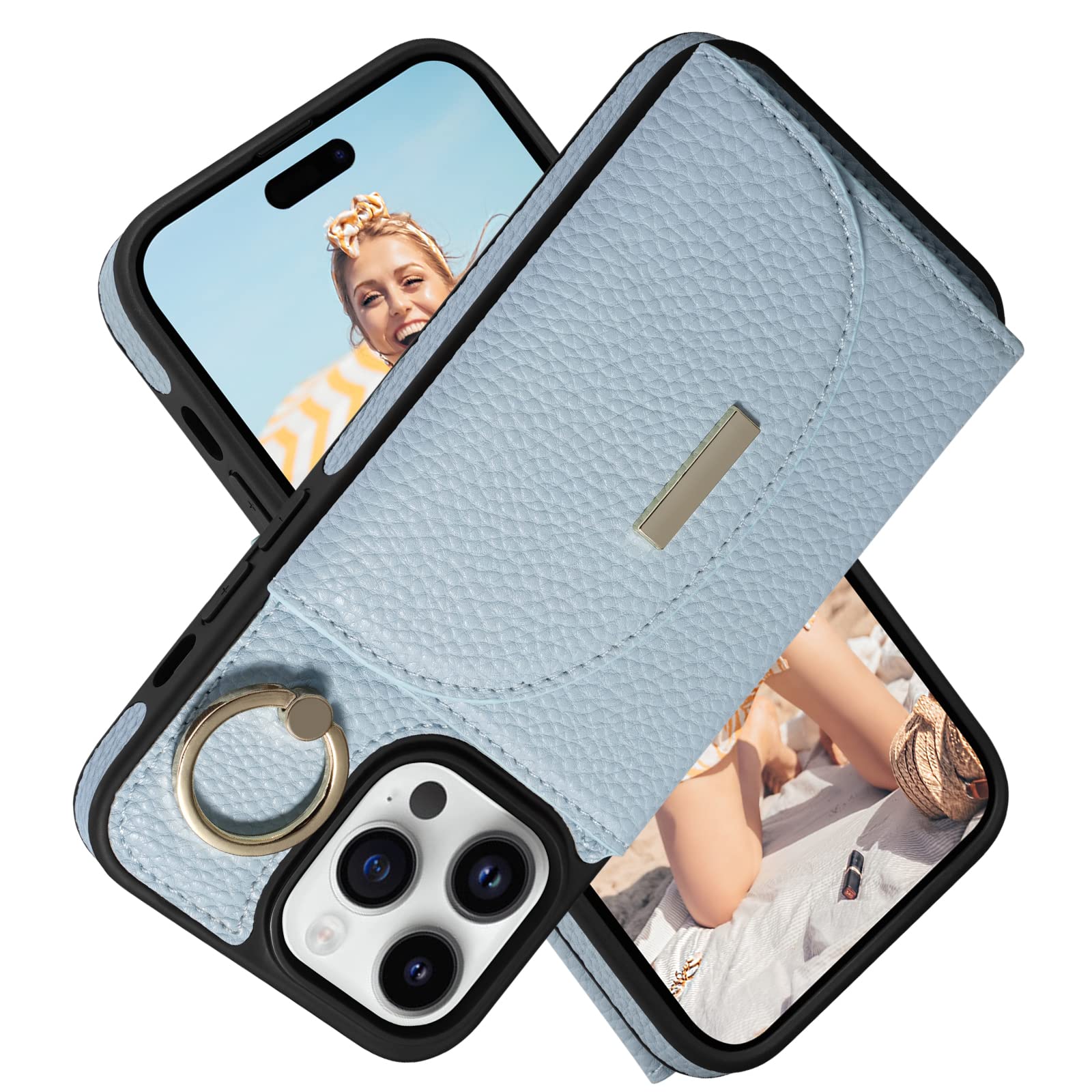 Amazon.com: Keallce Case for iPhone 14 Pro Max 6.7'' 2022, Flip Wallet Case with Card Slots ...