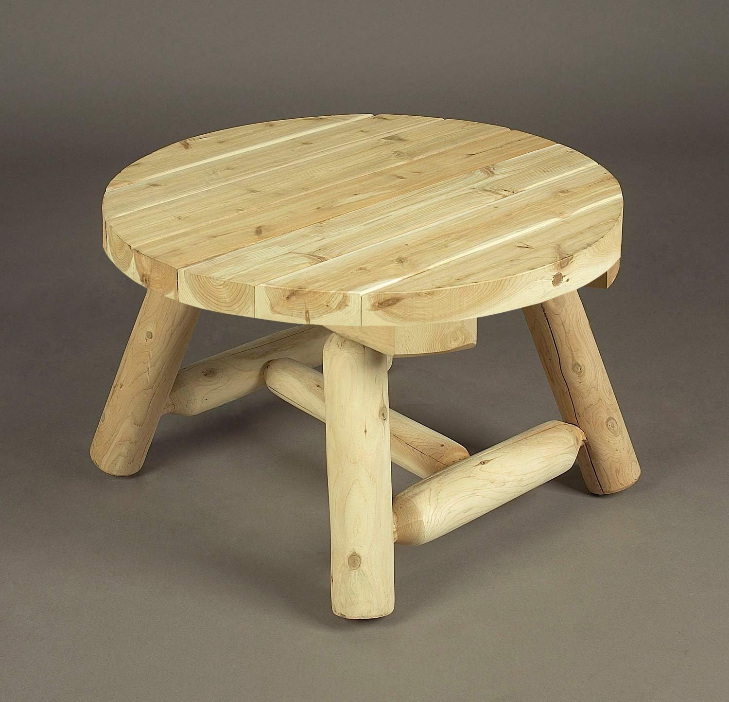 Amazon.com : Cedarlooks 1100009 Log Round Coffee Table : Patio Coffee ...