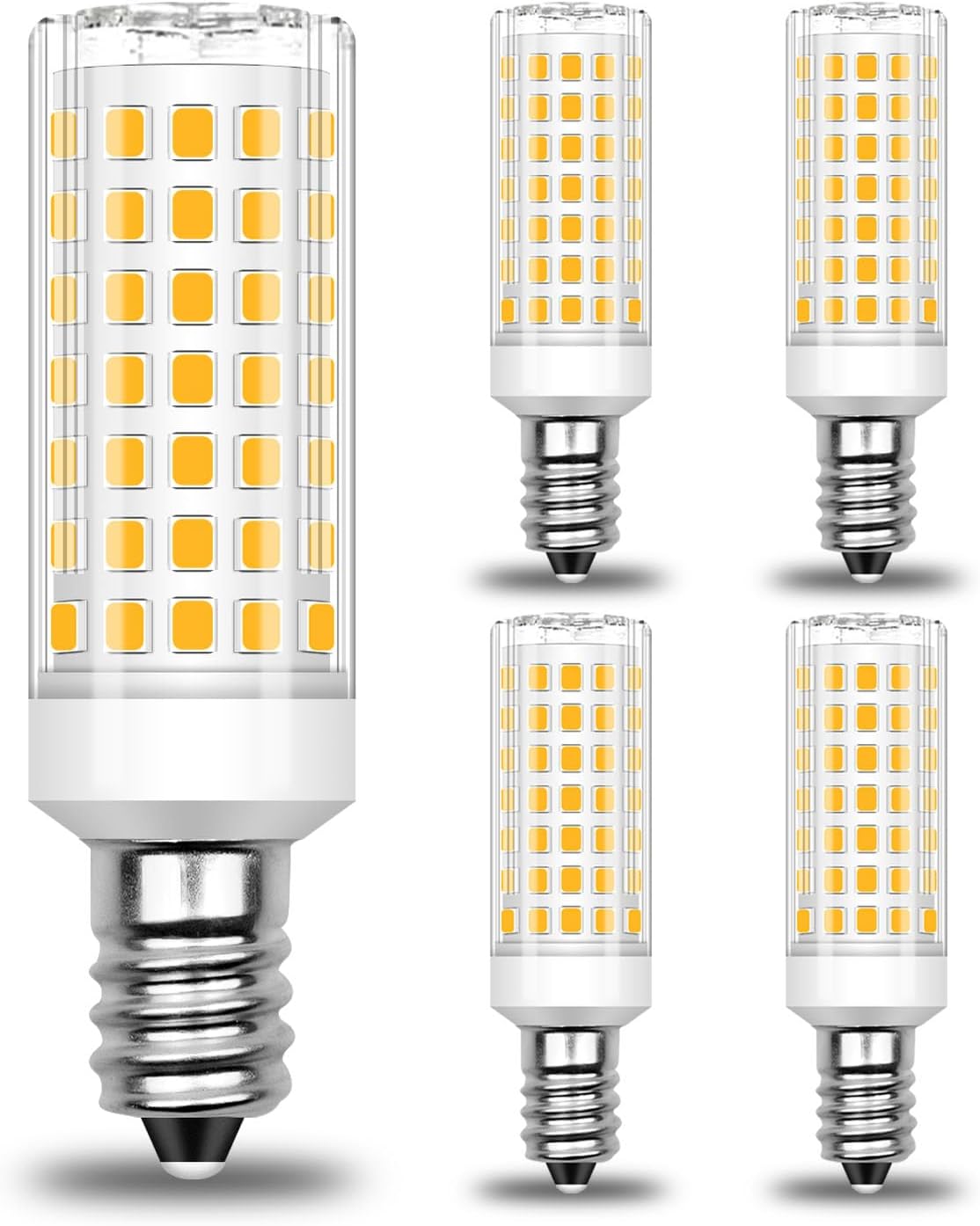 LFLAMPON Dimmable E12 Led Bulbs 3000K Warm White 5W, Replace 40W-50W ...