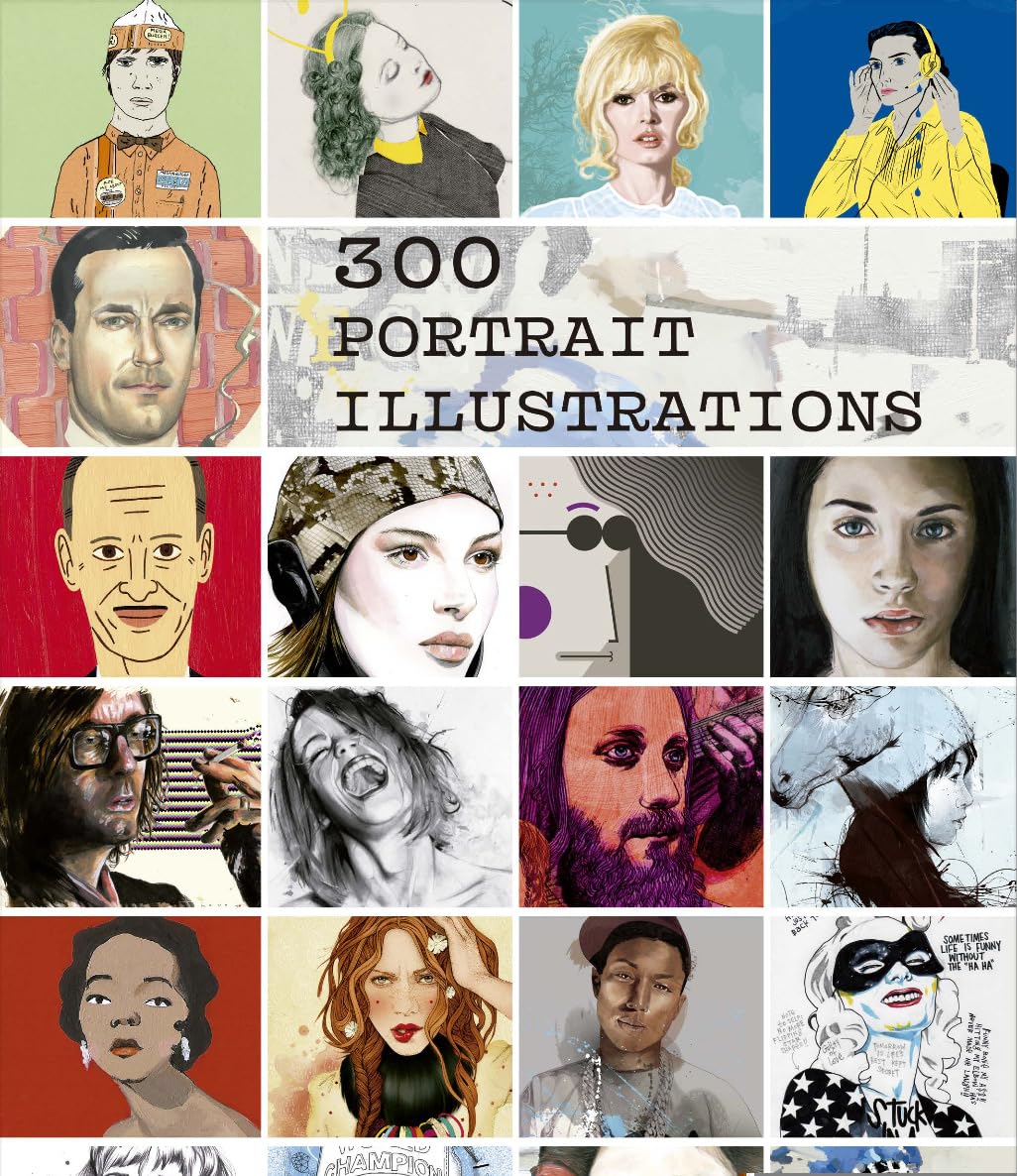 Amazon | 300 Portrait Illustrations | Monsa Publications | Illustration