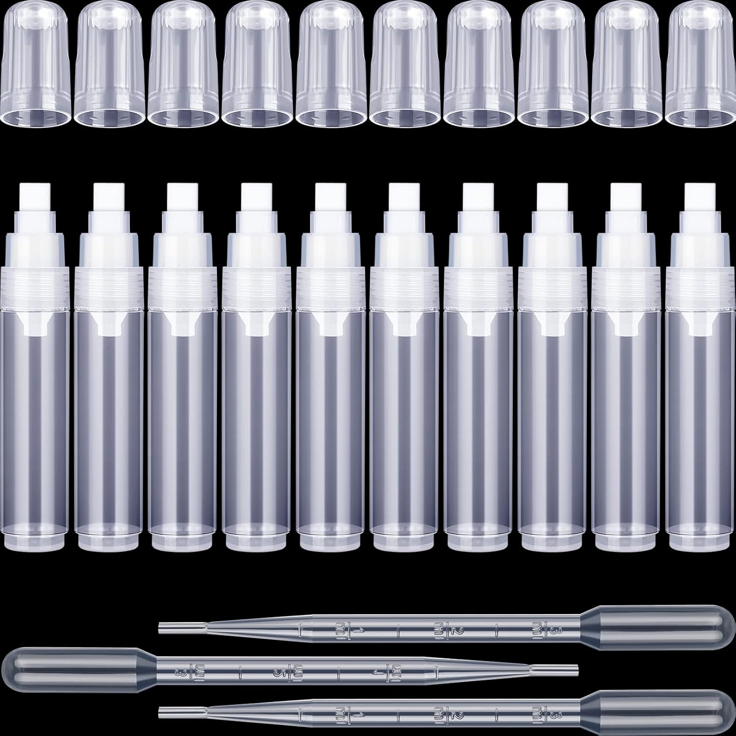 Amazon.com: Sabary 10 Pcs Refillable Paint Markers 10 mm Empty Acrylic ...