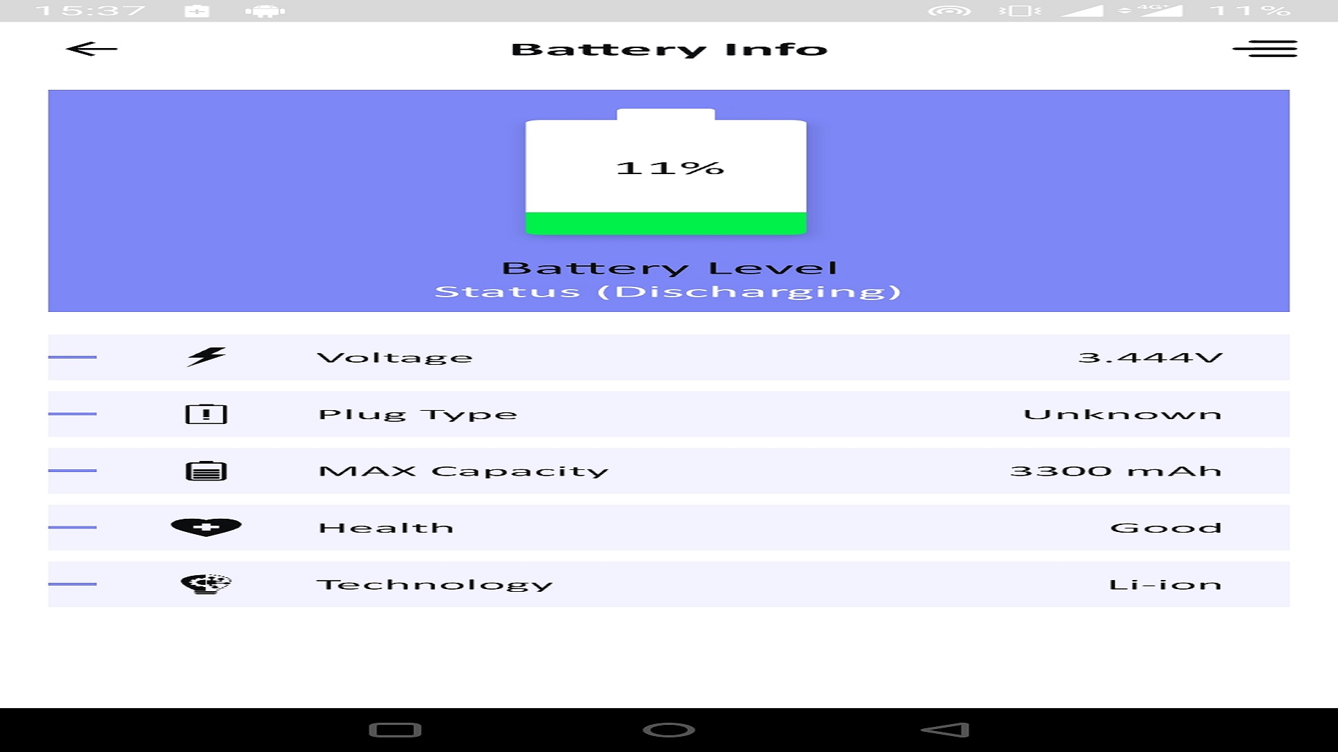 Battery Status Monitor - App on Amazon Appstore