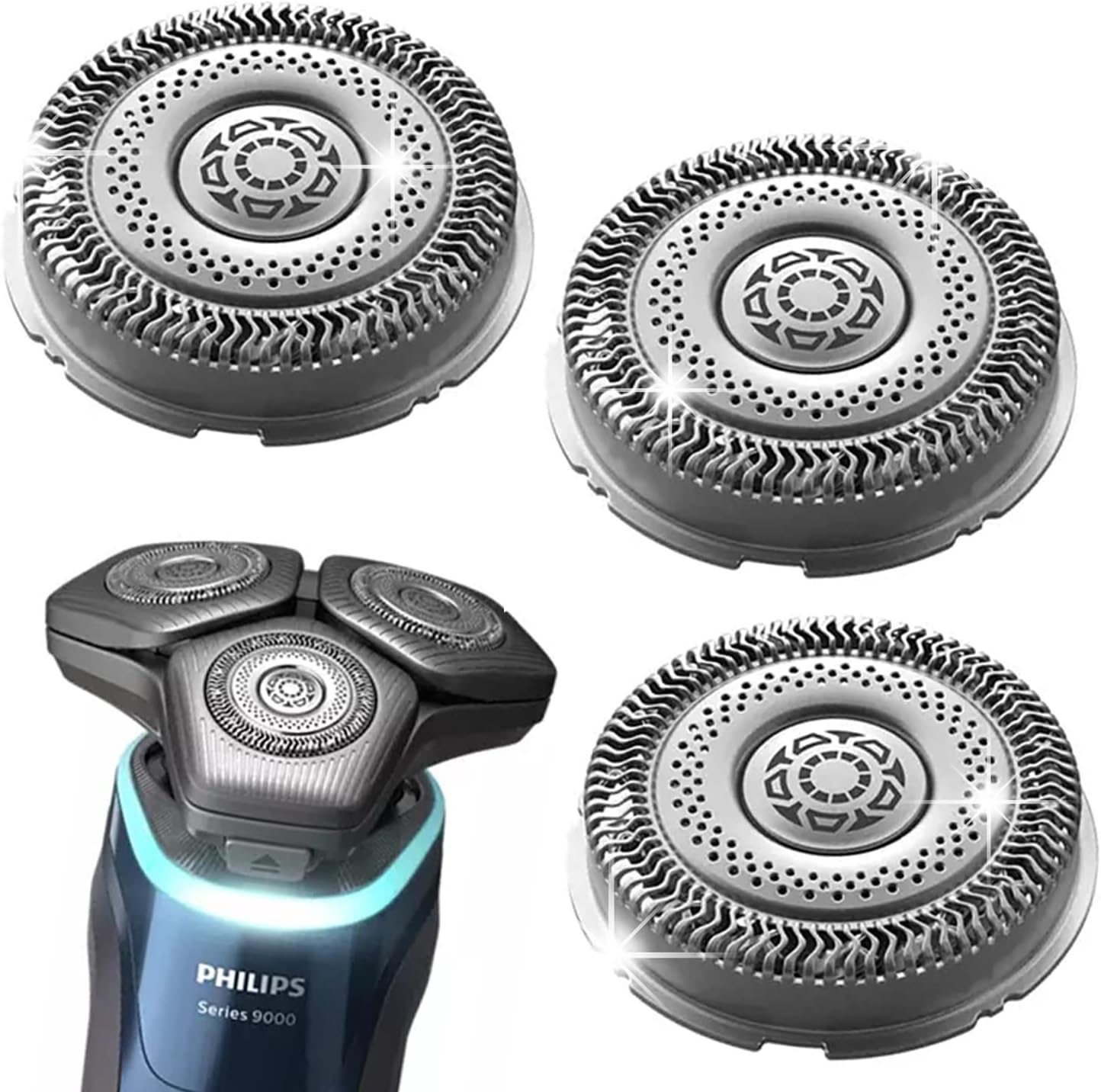 Têtes de remplacement SH91 pour les rasoirs Compatible avec Philips ...