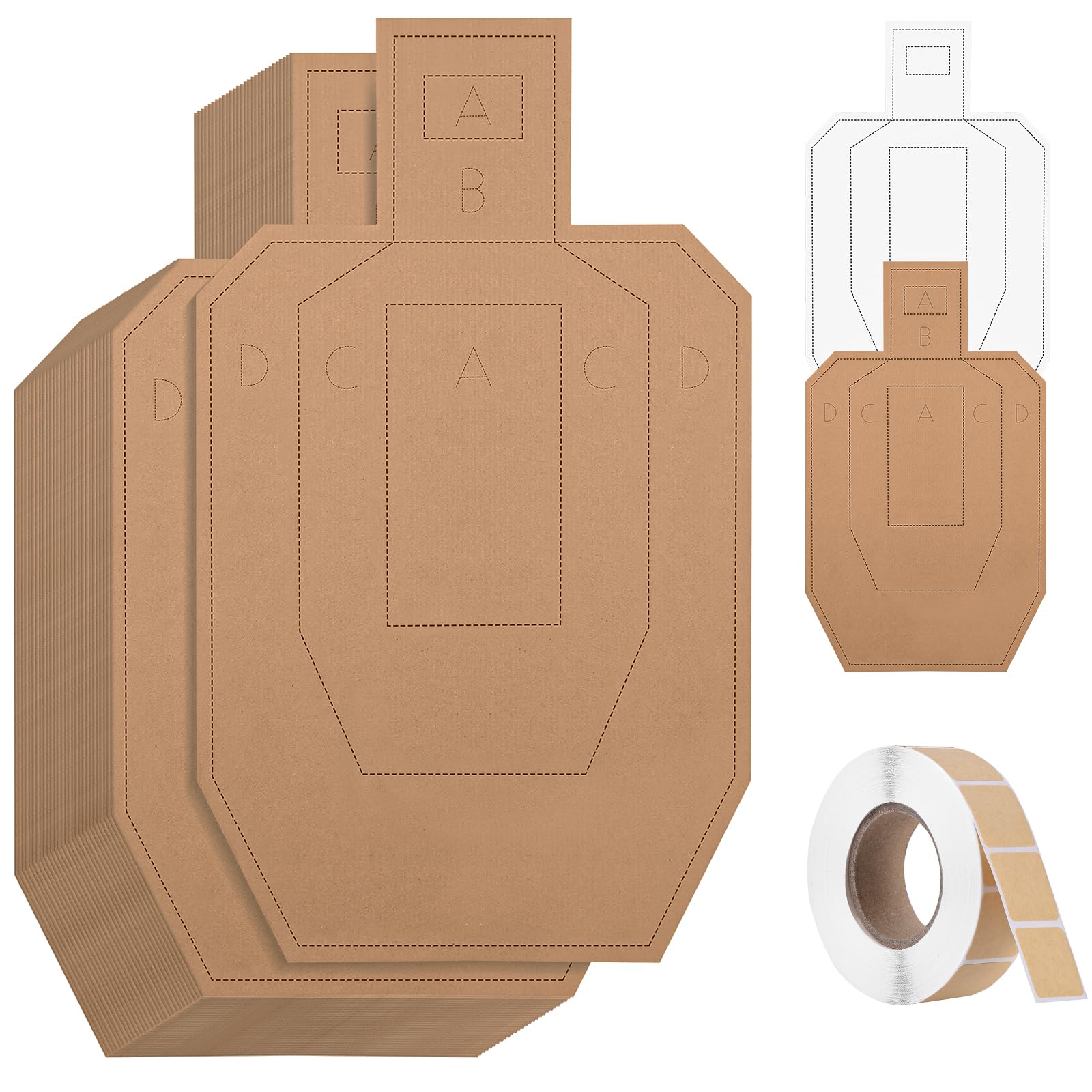 Amazon.com : Shooting Targets for USPSA, 30PCS Cardboard Targets for ...