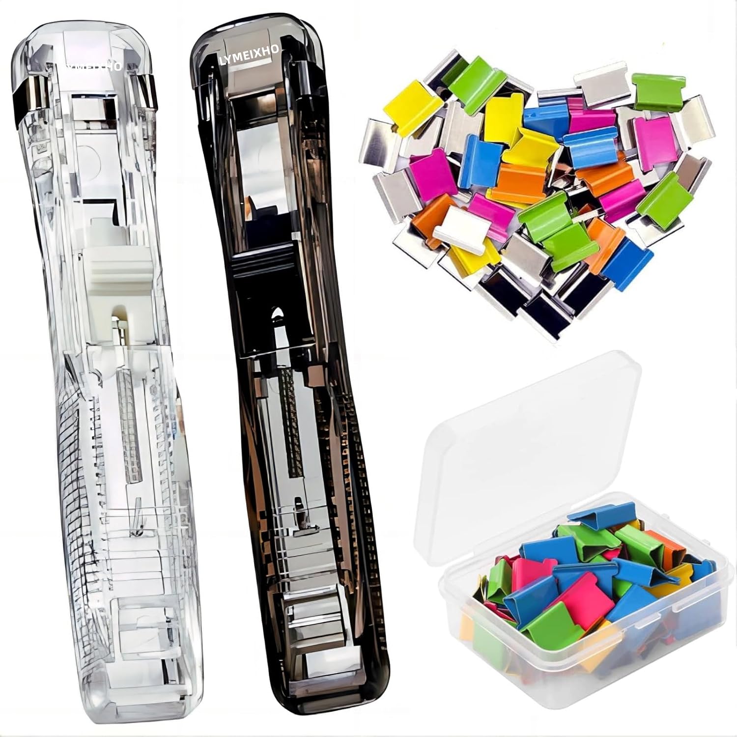 Amazon.com : LYMEIXHO Colored Clam Clips, Reusable Portable Handheld ...