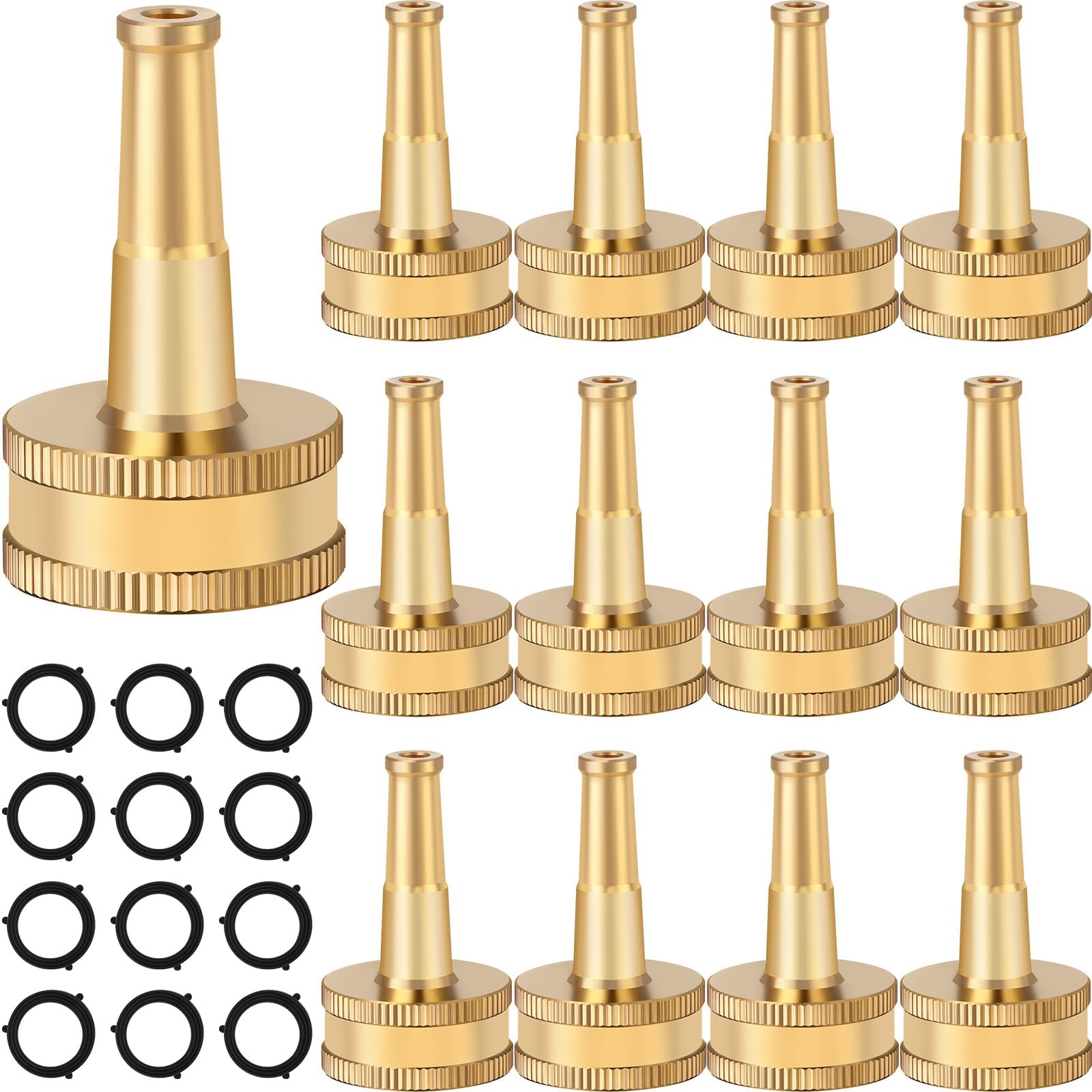 Amazon.com : JaGely 12 Pack Sweeper Nozzle for Garden Hose Solid Brass ...