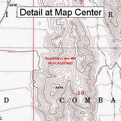 Amazon.com: USGS Topographic Quadrangle Map - Deadman Lake NW ...