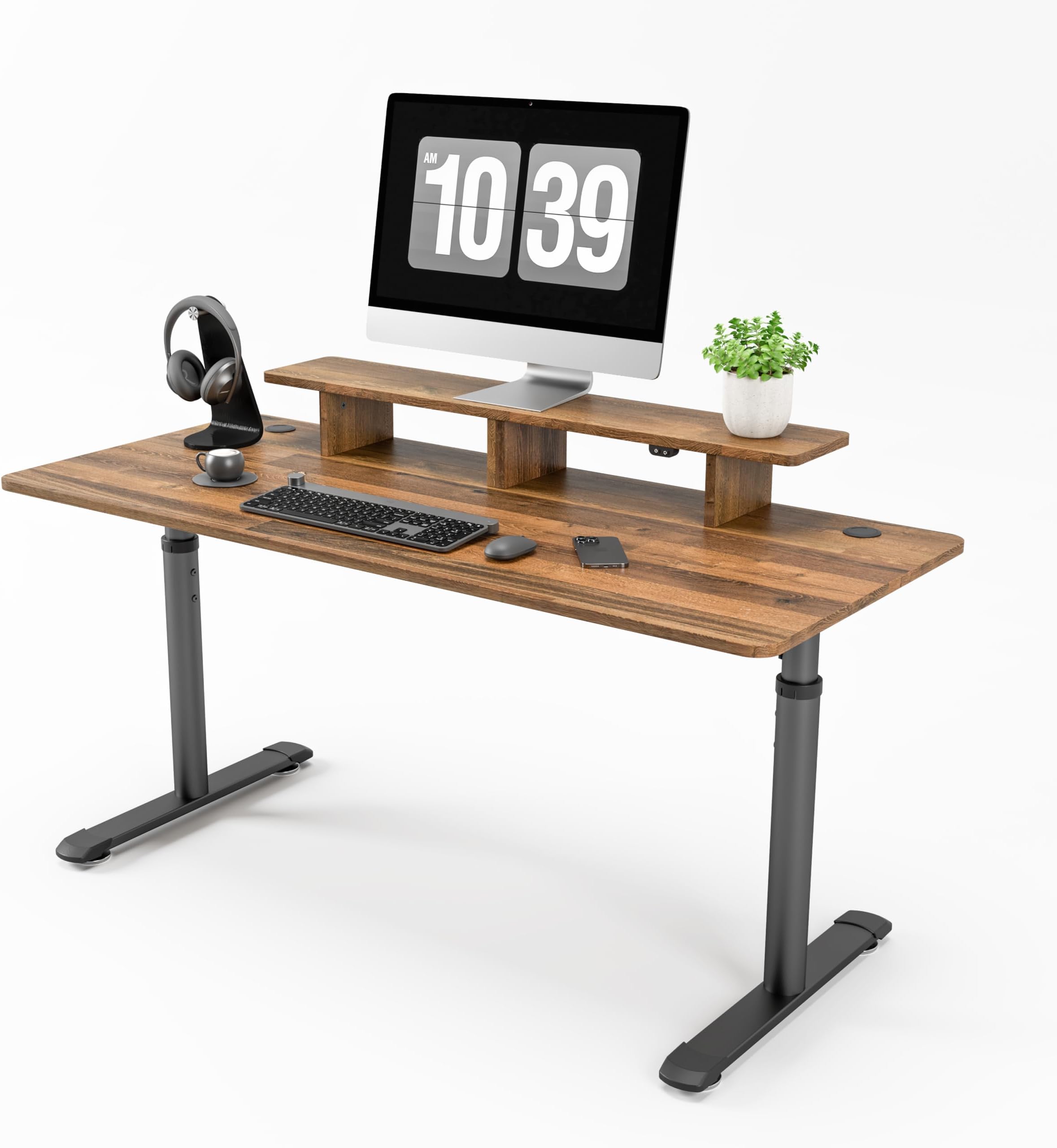 Amazon.com: EUREKA ERGONOMIC Z Shaped Gaming Desk with Height ...