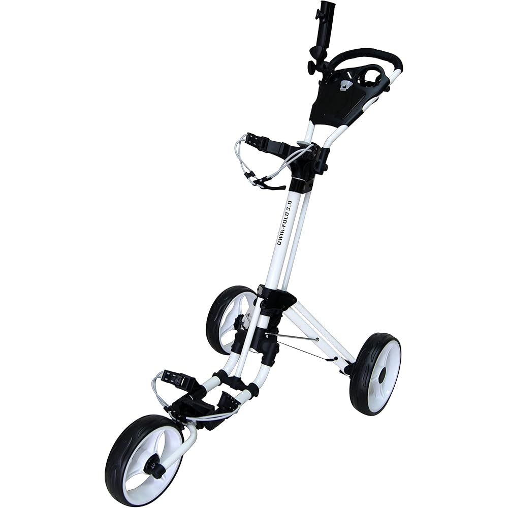 $22/mo - Finance Qwik-Fold 3 Wheel Push Pull Golf CART - Foot Brake ...