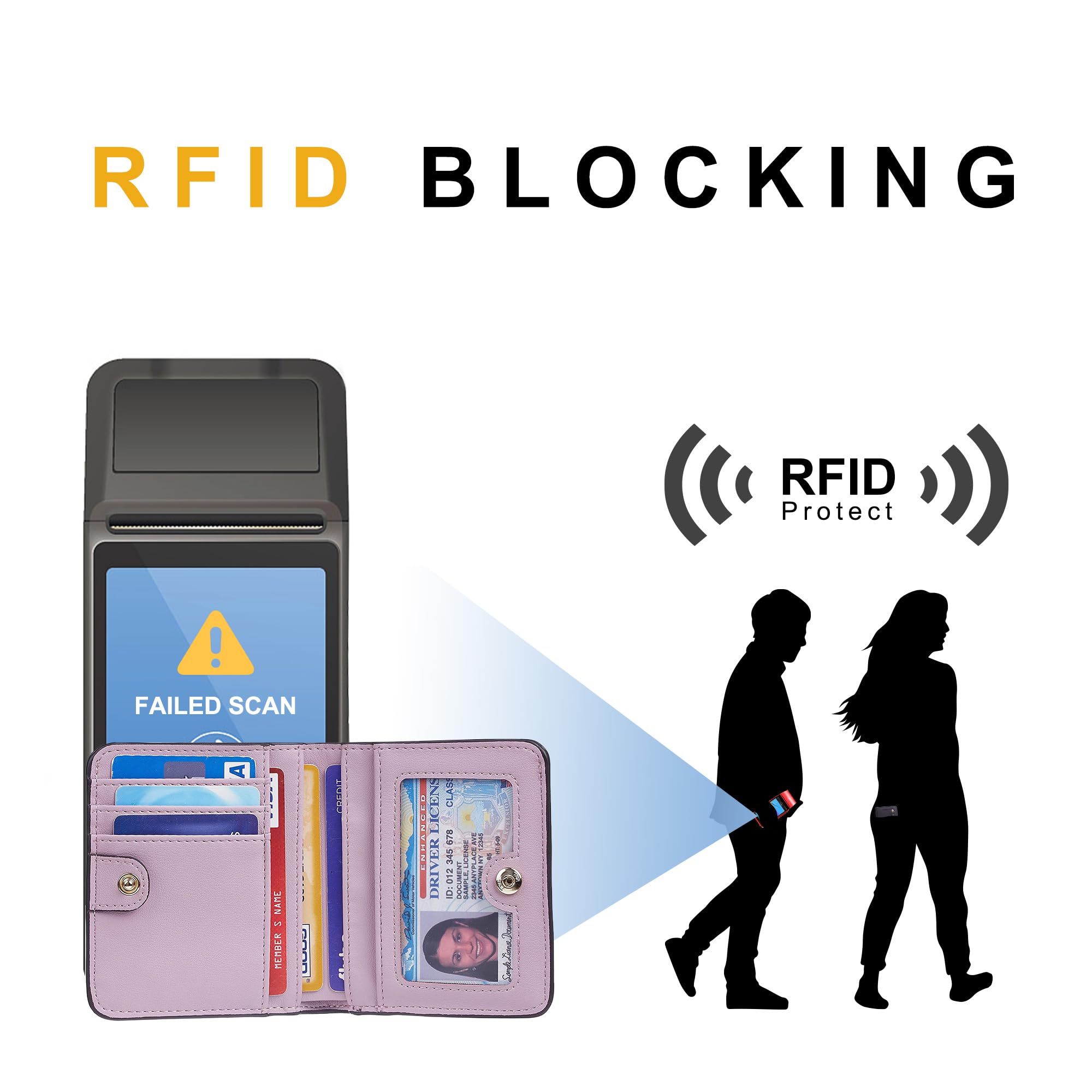 Snapklik.com : Gostwo Slim Wallet For Women, Credit Card Holder Small ...