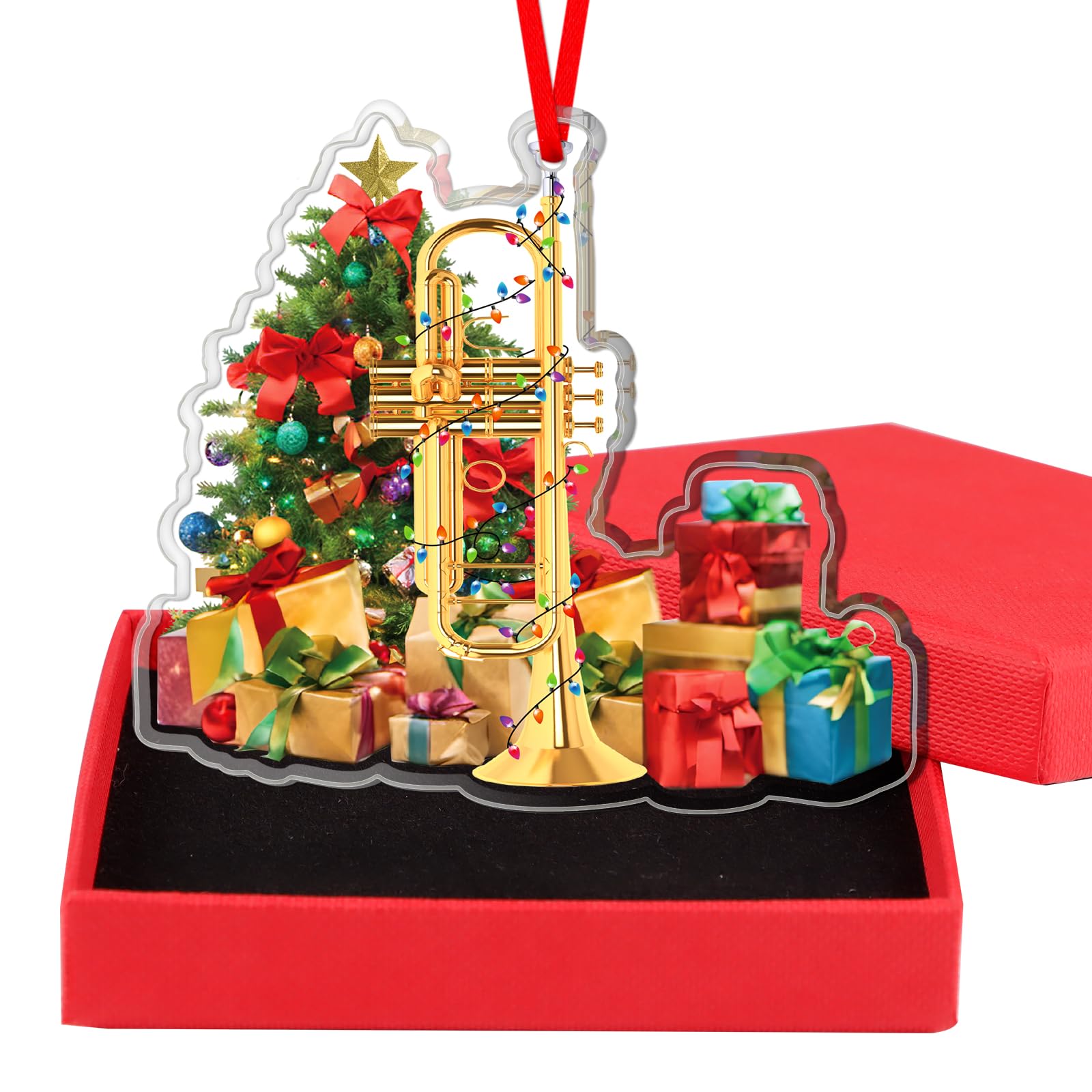 Amazon.com: DISJOURNEY Trumpet Christmas Ornaments Music Ornaments for ...