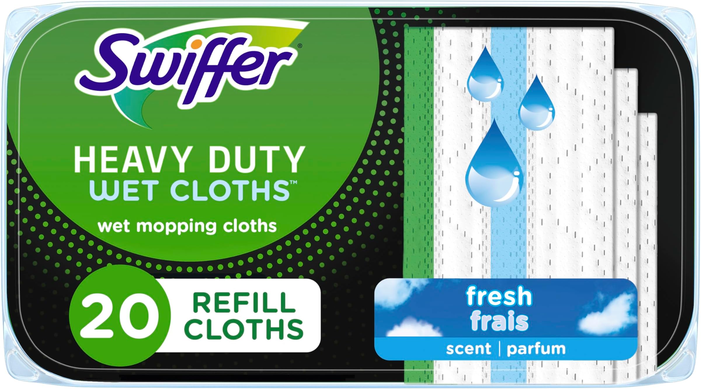 Amazon.com: Swiffer Sweeper Heavy Duty Wet Mopping Cloths Multi Surface ...