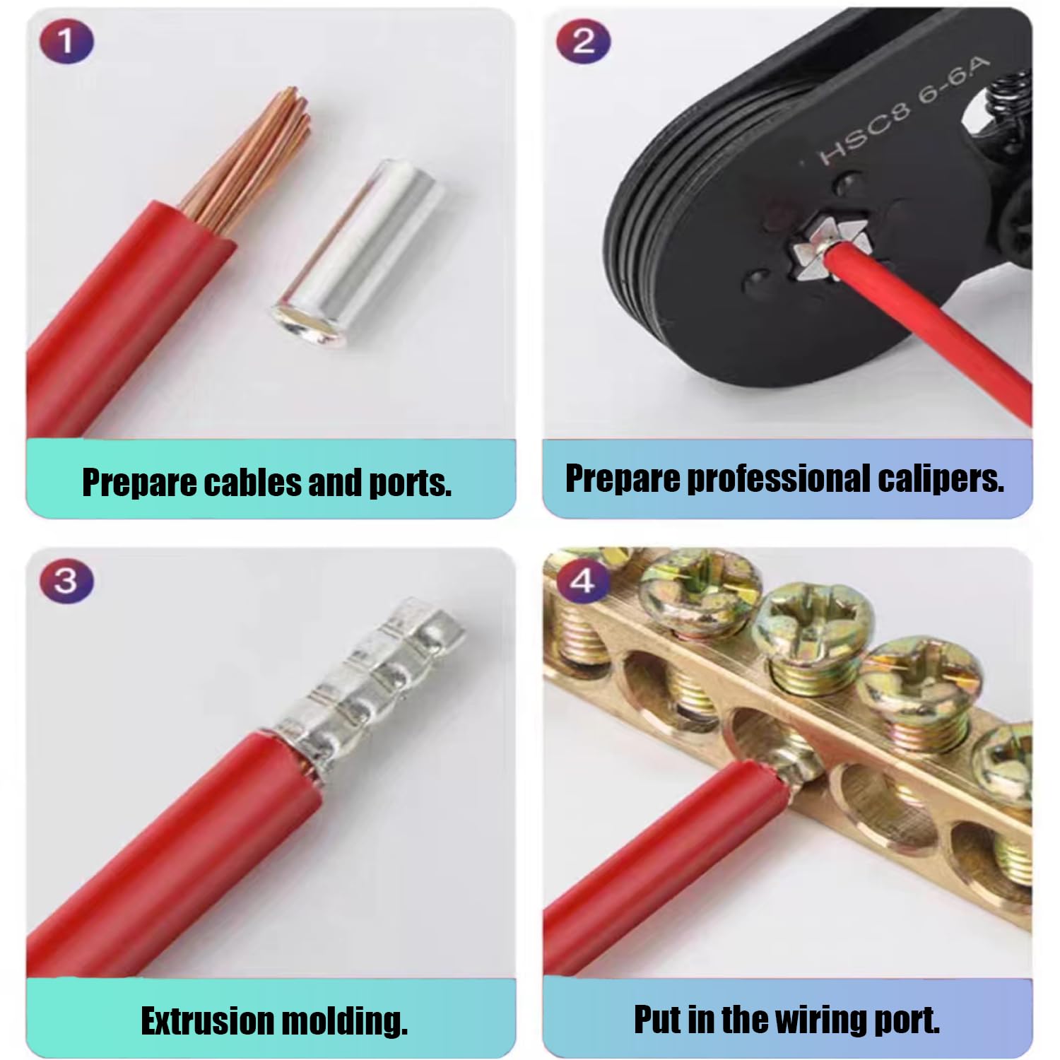 Snapklik.com : 600 Pcs 7 Sizes Wire Ferrules Kit, Tinned Copper Crimp ...