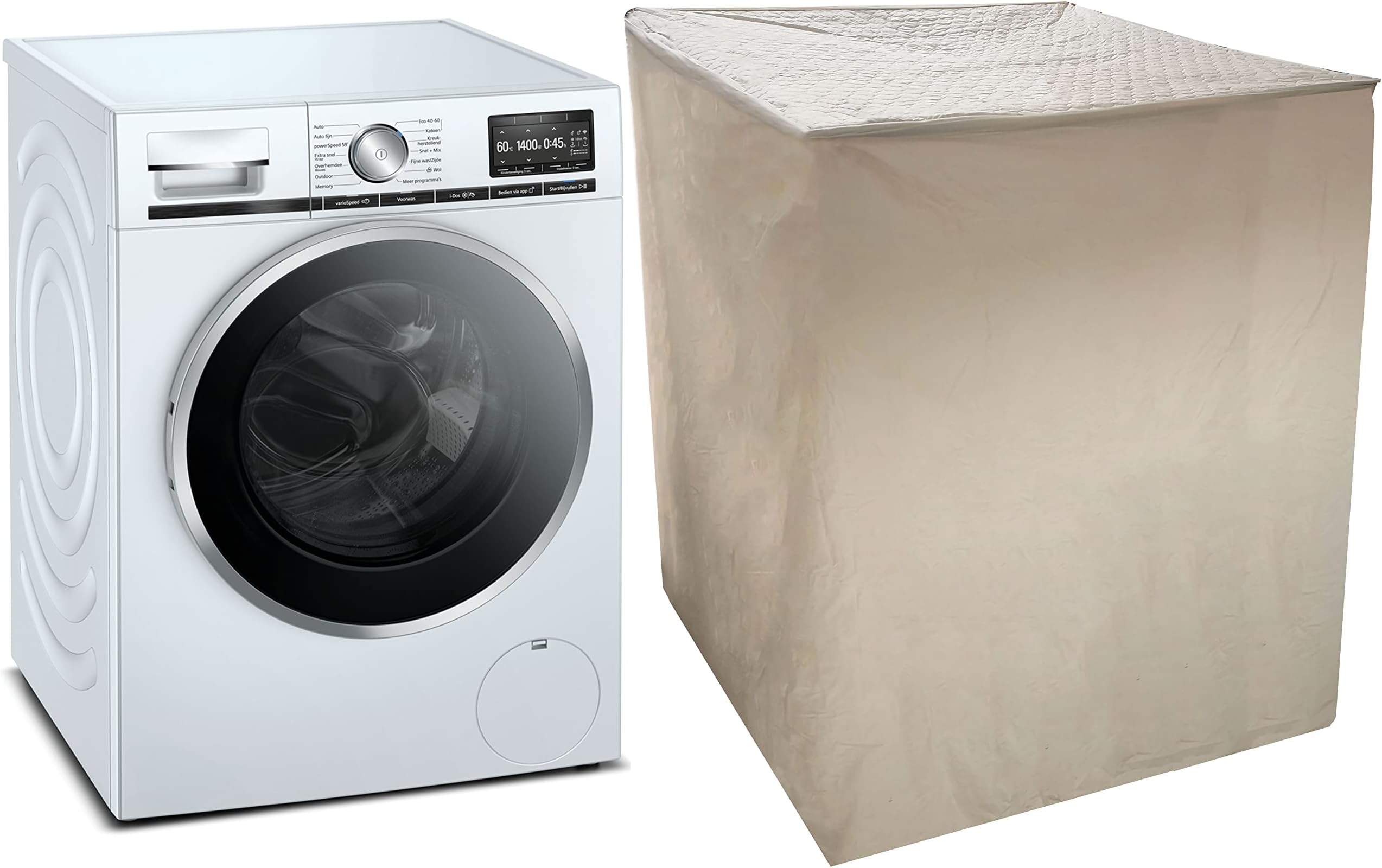 Amazon.com: Vinyl Waterproof Washing Machine Cover, Washer Dryer Cover ...