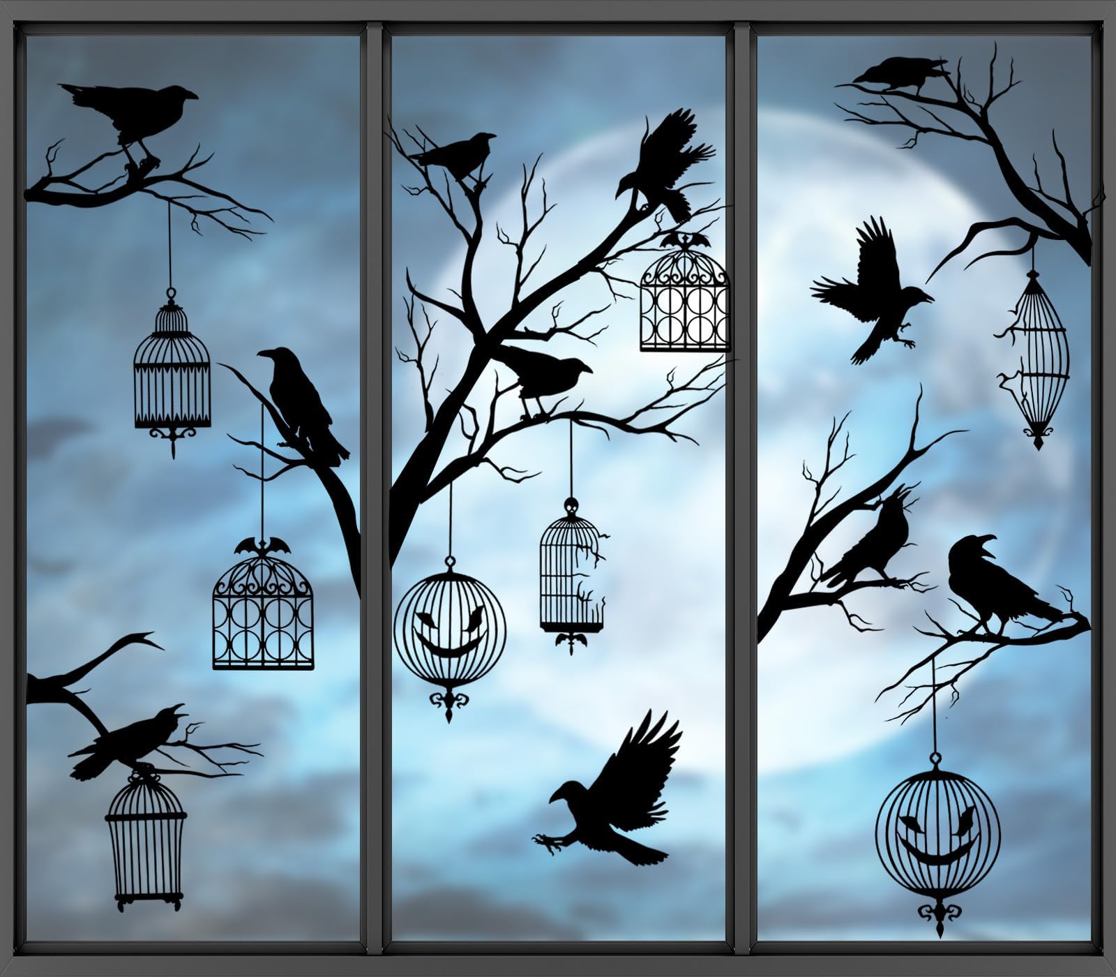 Amazon.com: Vinyl Wall Art Decal - Crow in Branch - 27" x 22 ...