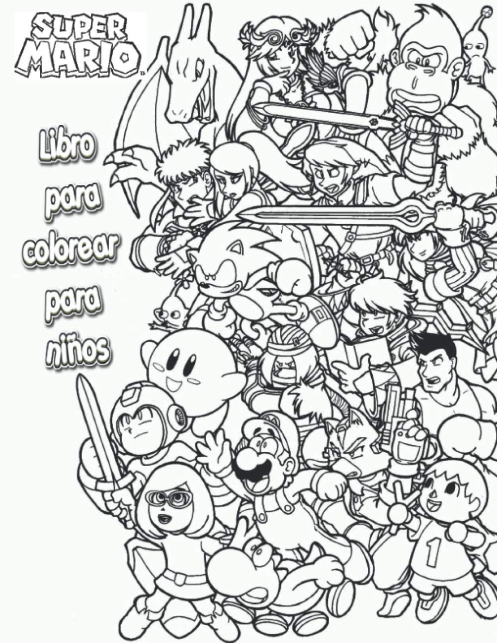 Buy Super Mario Libro Para Colorear: Super Mario Jumbo libro Para ...