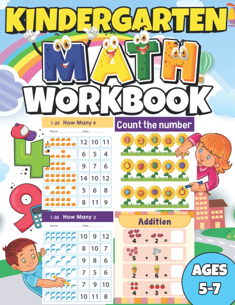 My Kindergarten Math Workbook: Fun Activities to Build Math Critical ...