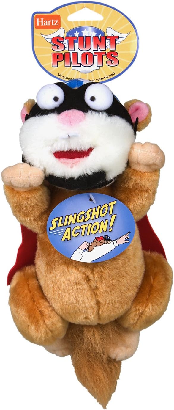 Hartz Stunt Pilots Plush Squirrel Dog Toy | Desertcart INDIA