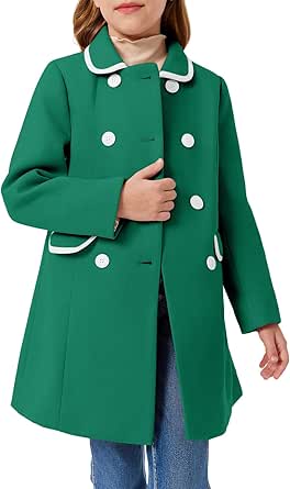 Amazon.com: Haloumoning Girls Dress Coats Cute Long Sleeve Outwears ...