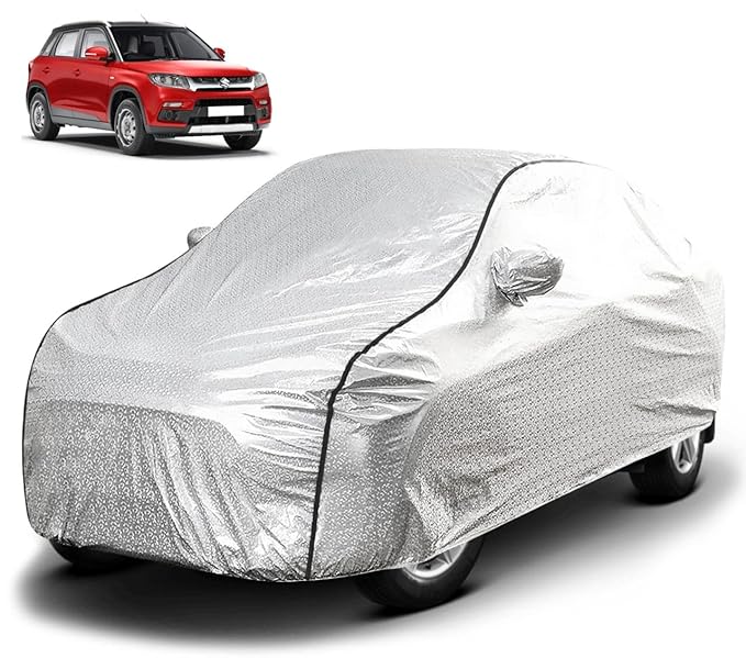 Fabtec Waterproof Car Body Cover for Maruti Brezza (2016-2020) with ...