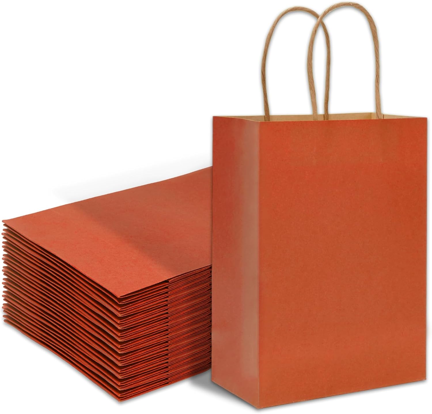 Amazon.com: Whaline 24Pcs Fall Kraft Paper Bags Orange Party Gift Bags ...