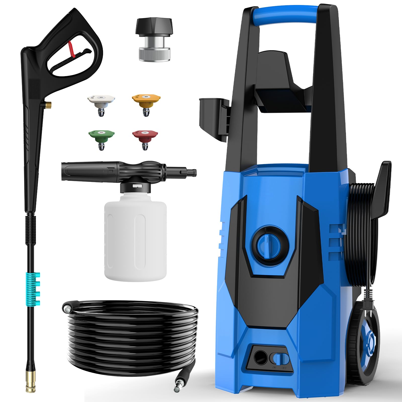 Amazon.com : FIOCCO Electric Pressure Washer, 4800PSI Max 3.1 GPM ...