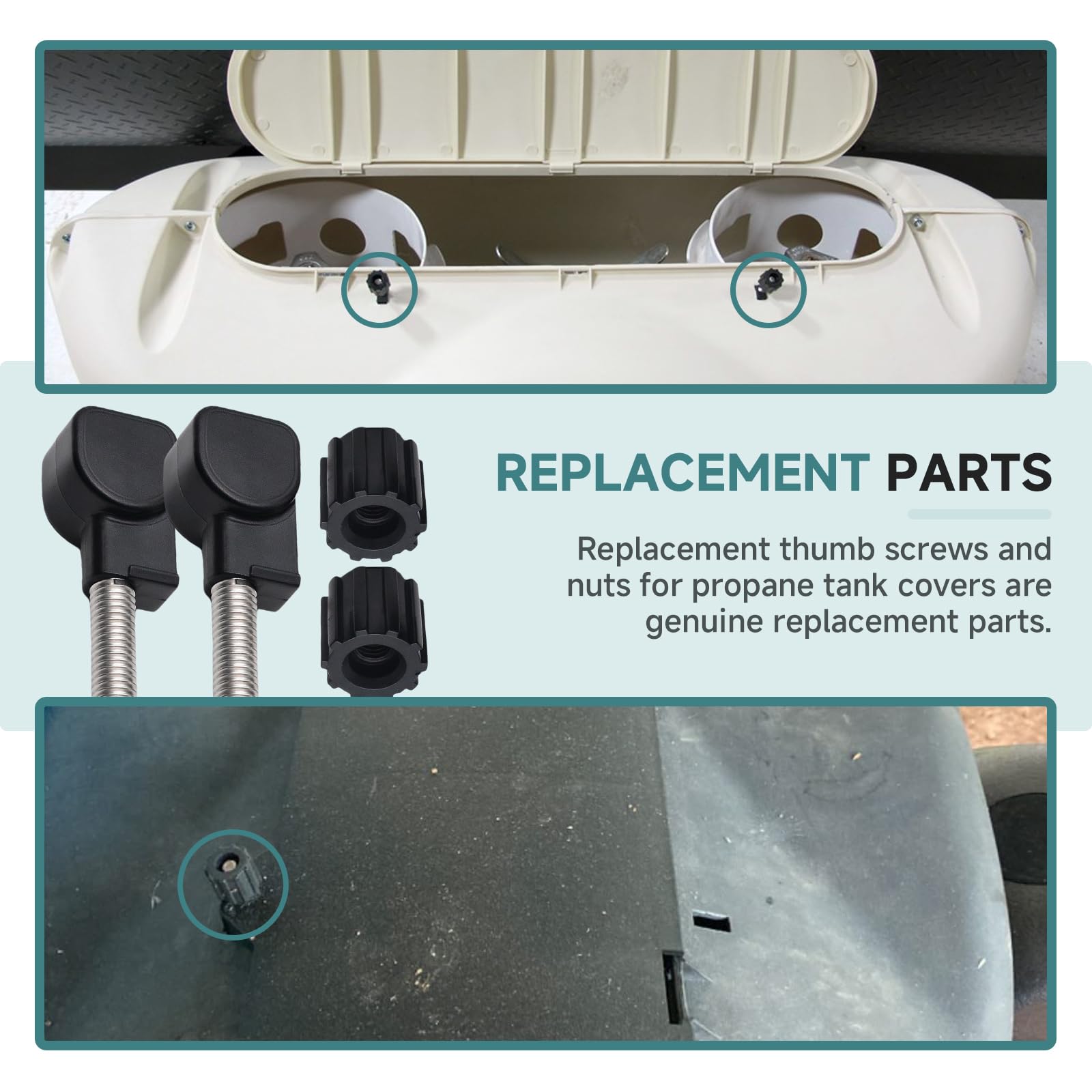 Snapklik.com : (4-Pack) For 40547 Thumb Screw And Nut Kit For Propane ...