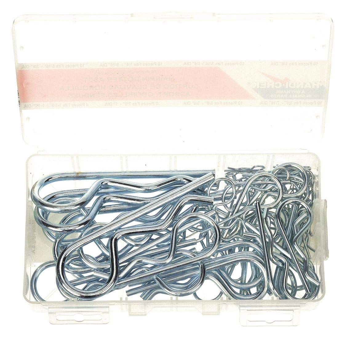 Hairpin Cotter Asst, Zinc, 74 Pcs, 8 Sizes: Cotter Pins: Amazon.com ...