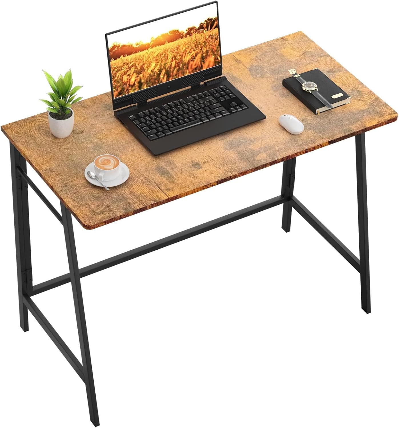 Amazon.com: ASTARTH Folding Desk-40 Inch Writing Computer Desk, Space ...