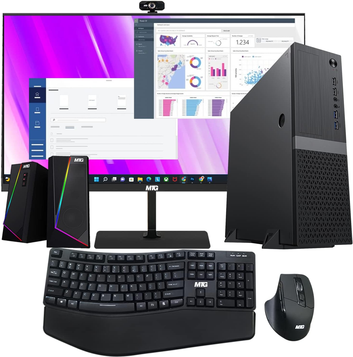 Amazon.com: TechMagnet Computer Desktop PC, Intel Core i5 8th Gen ...