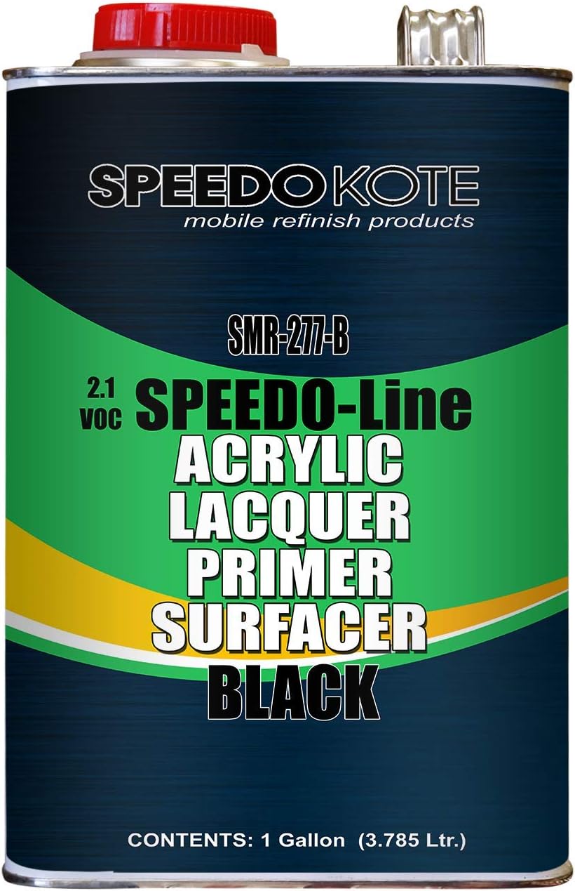 Speedokote Acrylic Lacquer Primer 2.1 voc Black Gallon Fast Dry Easy ...