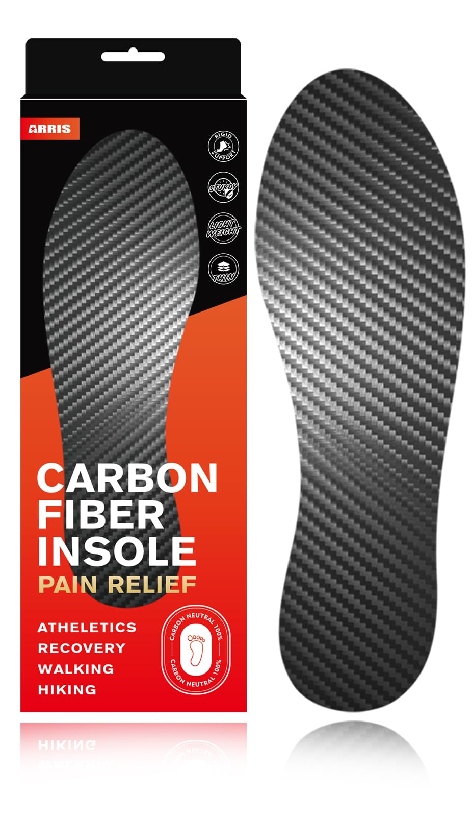 Amazon.com: Carbon Fiber Insole 1PC, Carbon Fiber Foot Plate for Hallux ...