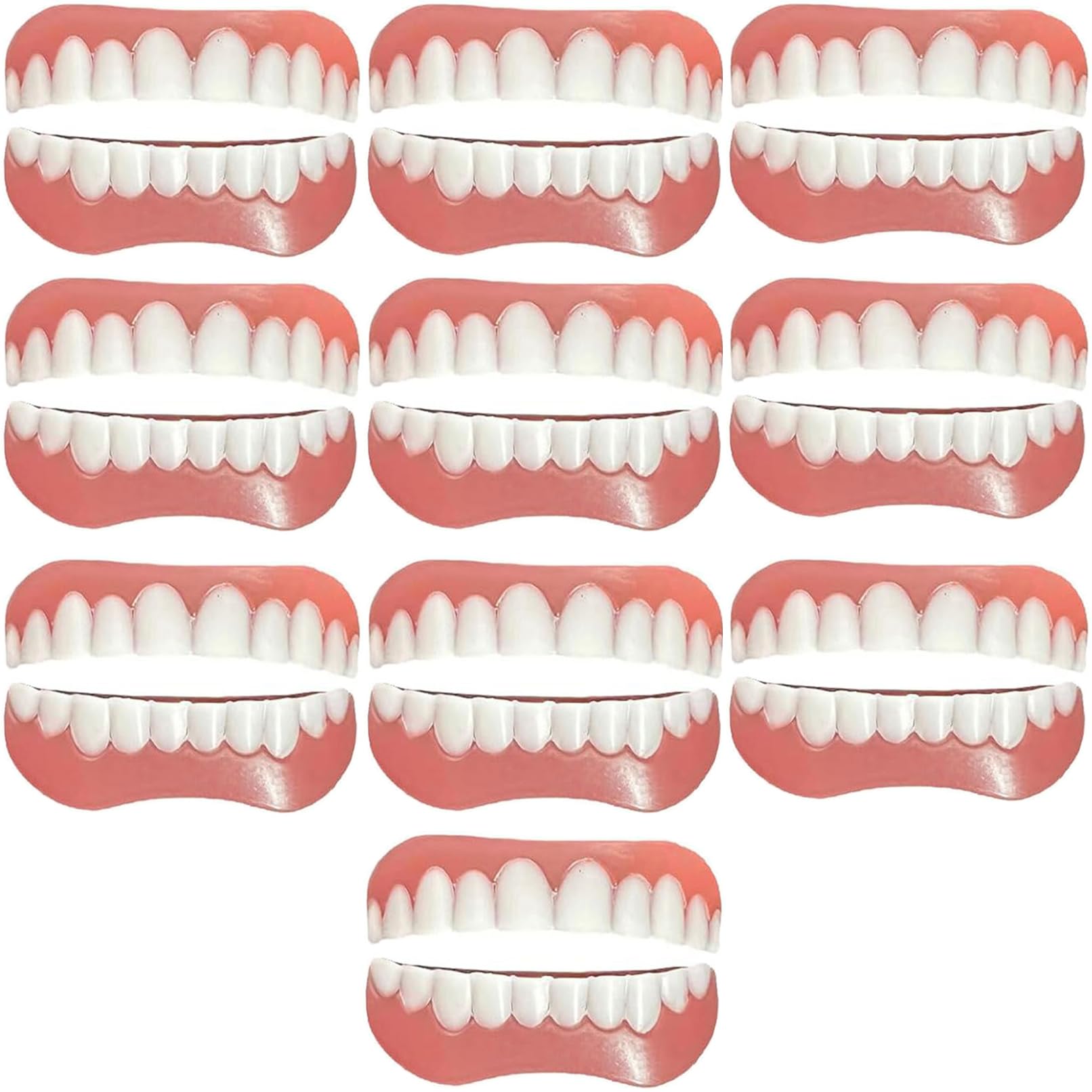 Dentures Instant Cosmetic Veneer False Teeth for Men Women Temporary ...