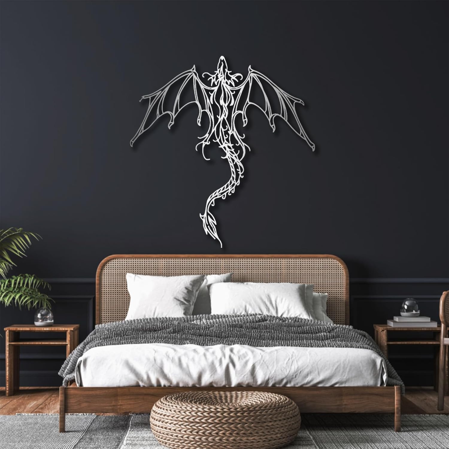 Amazon.com: Dragon Metal Wall Art, Metal Wall Art Decor, Legendary ...
