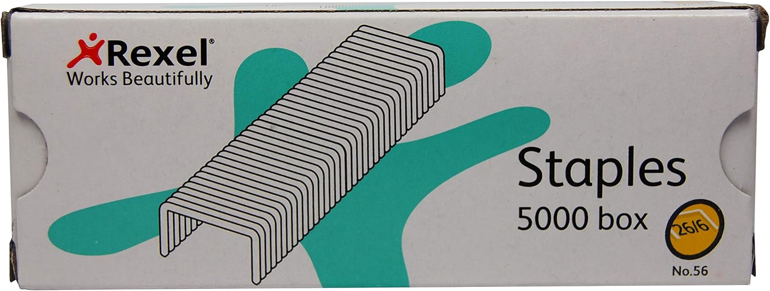 REXEL(R) R06025FS Staples No 56 (26/6) Box 5000 Fs : Amazon.com.au ...
