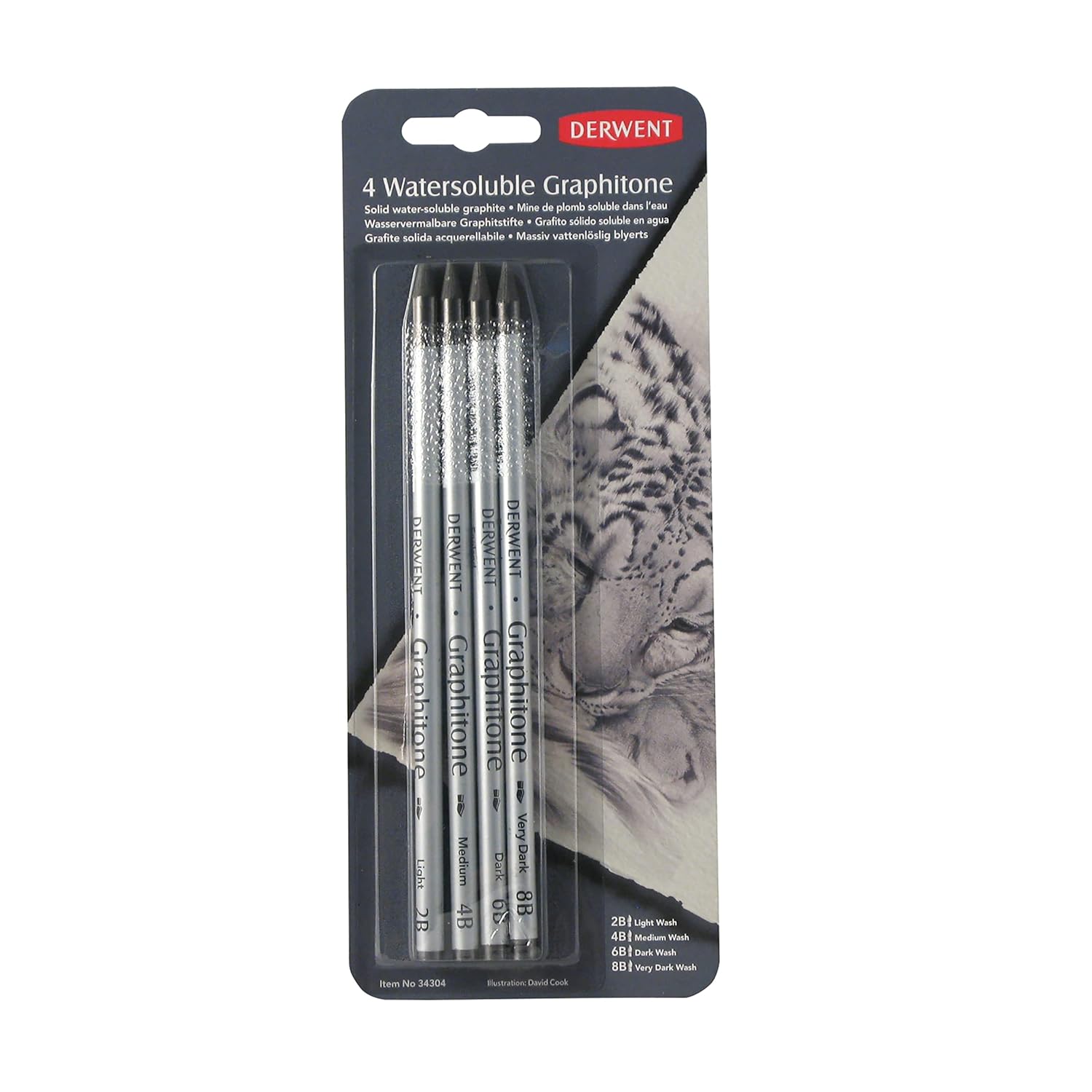 Derwent Water-Soluble Graphitone Blister (Set of 4) : Amazon.in: Home ...