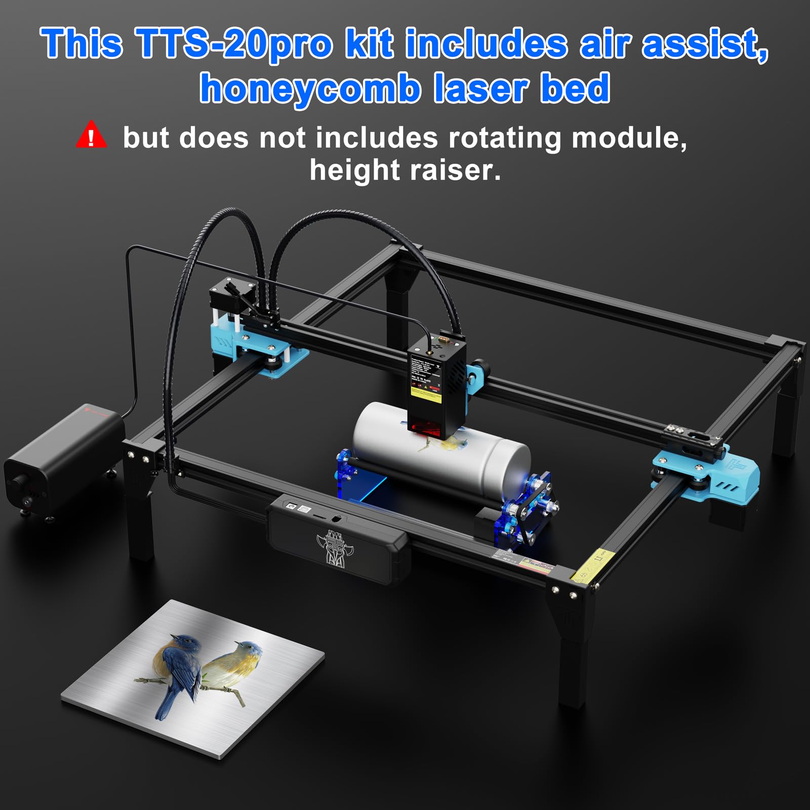 Snapklik.com : TTS-20 PRO 20000mW Laser Engraver Machine Laser Cutter ...