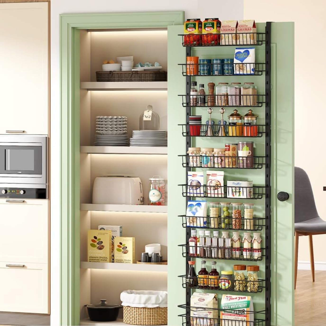 Amazon.com: ARZEN 10 Tier Over The Door Pantry Organizer - Adjustable ...