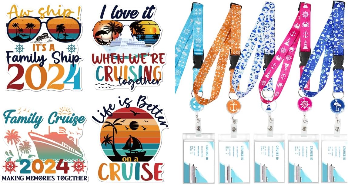Amazon.com: 4 Pcs Family Cruise Door Decorations Magnetic and 5 Pack ...