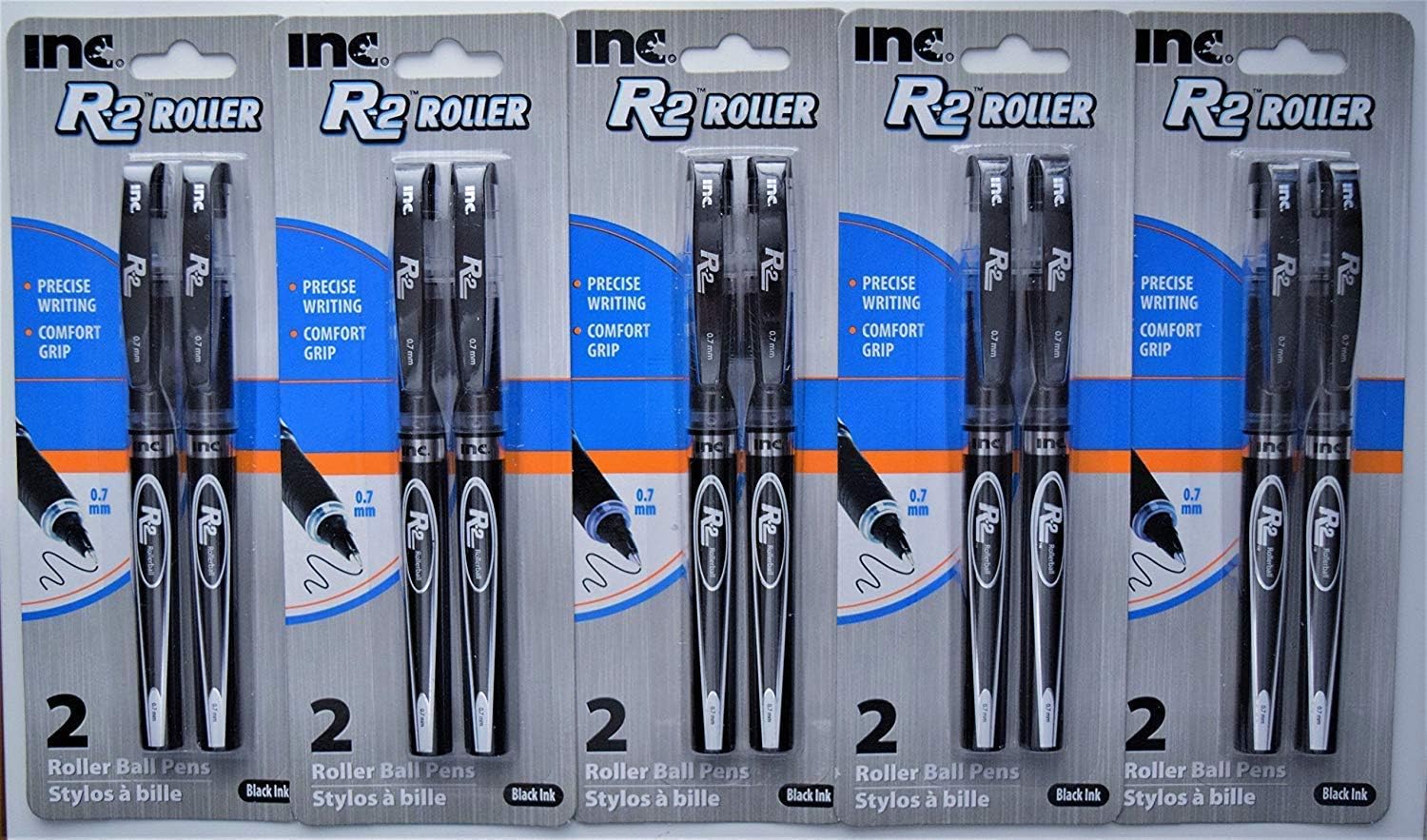 Amazon.com: Inc. R-2 Roller Ball Pens, Black (5 packs of 2, 10 ct ...