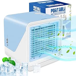 Amazon.com: Portable Air Conditioner, USB Powered Personal Air Cooler ...