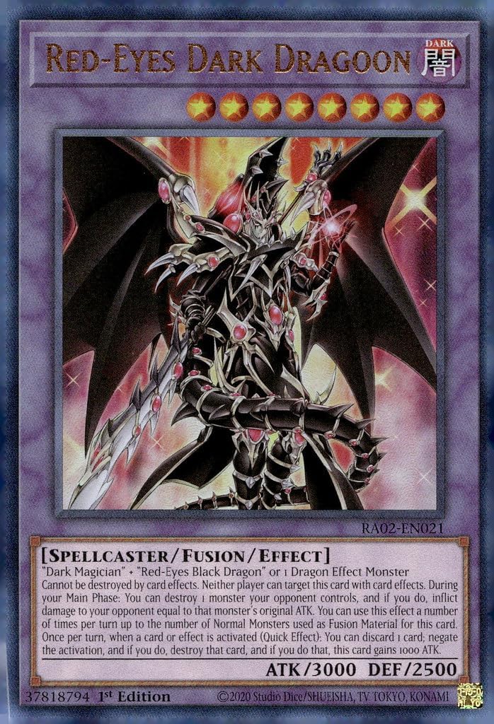 Amazon.com: Red-Eyes Dark Dragoon (PUR) - RA02-EN021 - Prismatic ...