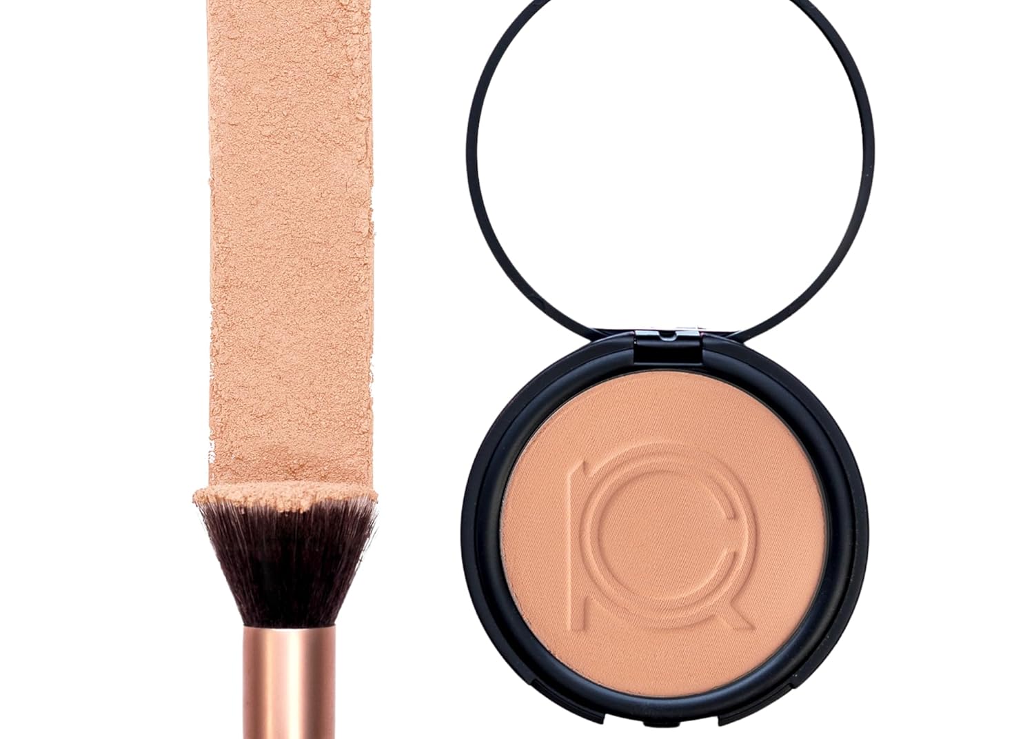 Amazon.com : Roman Color Pressed Powder foundation compact Beauty ...