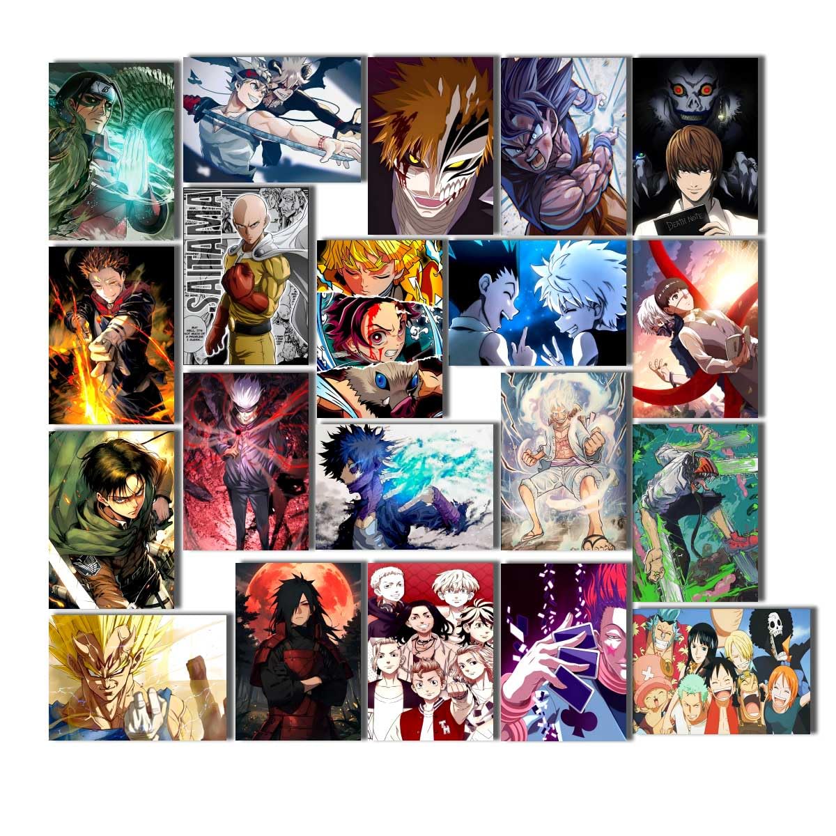 Gatmos Anime Wall Posters Set Of 20 - Featuring Characters From Various ...