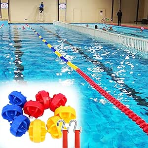 Pool Rope Floats for Lane Division - 18ft to 82ft Adjustable Swim Lines ...