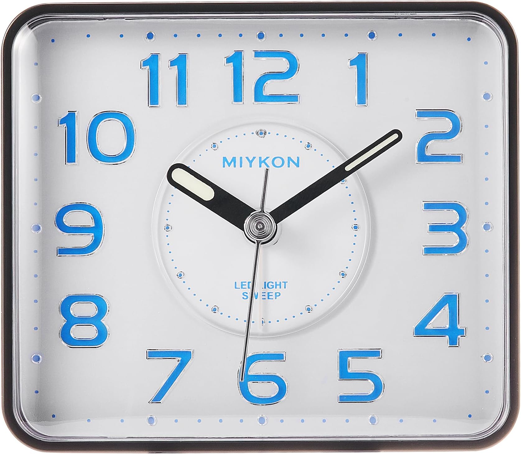 Amazon.com: Peakeep Small Battery Operated Analog Travel Alarm Clock ...