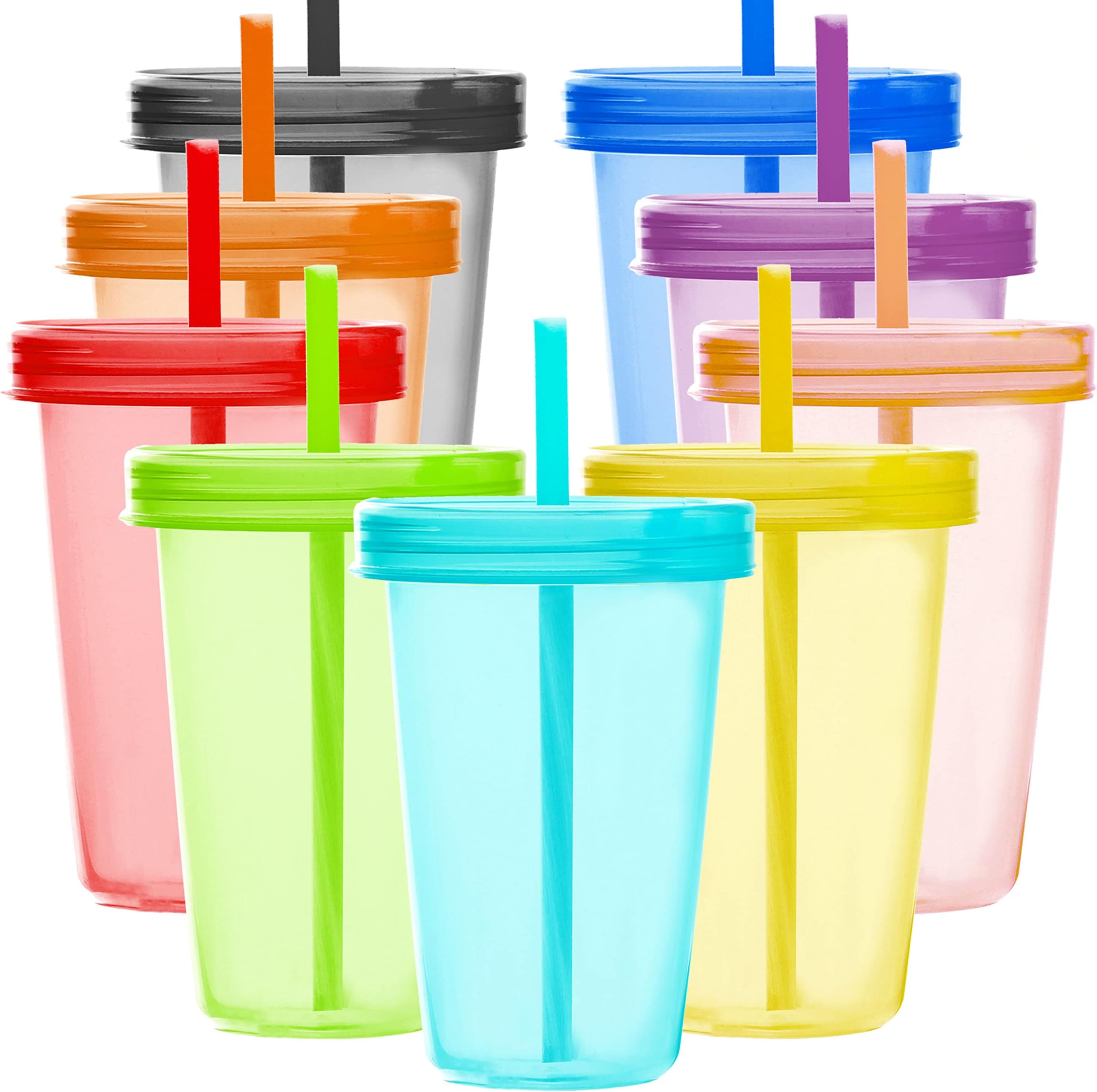 Amazon.com: Grow Forward Kids Bamboo Cups - Kids Cups with Straws and ...