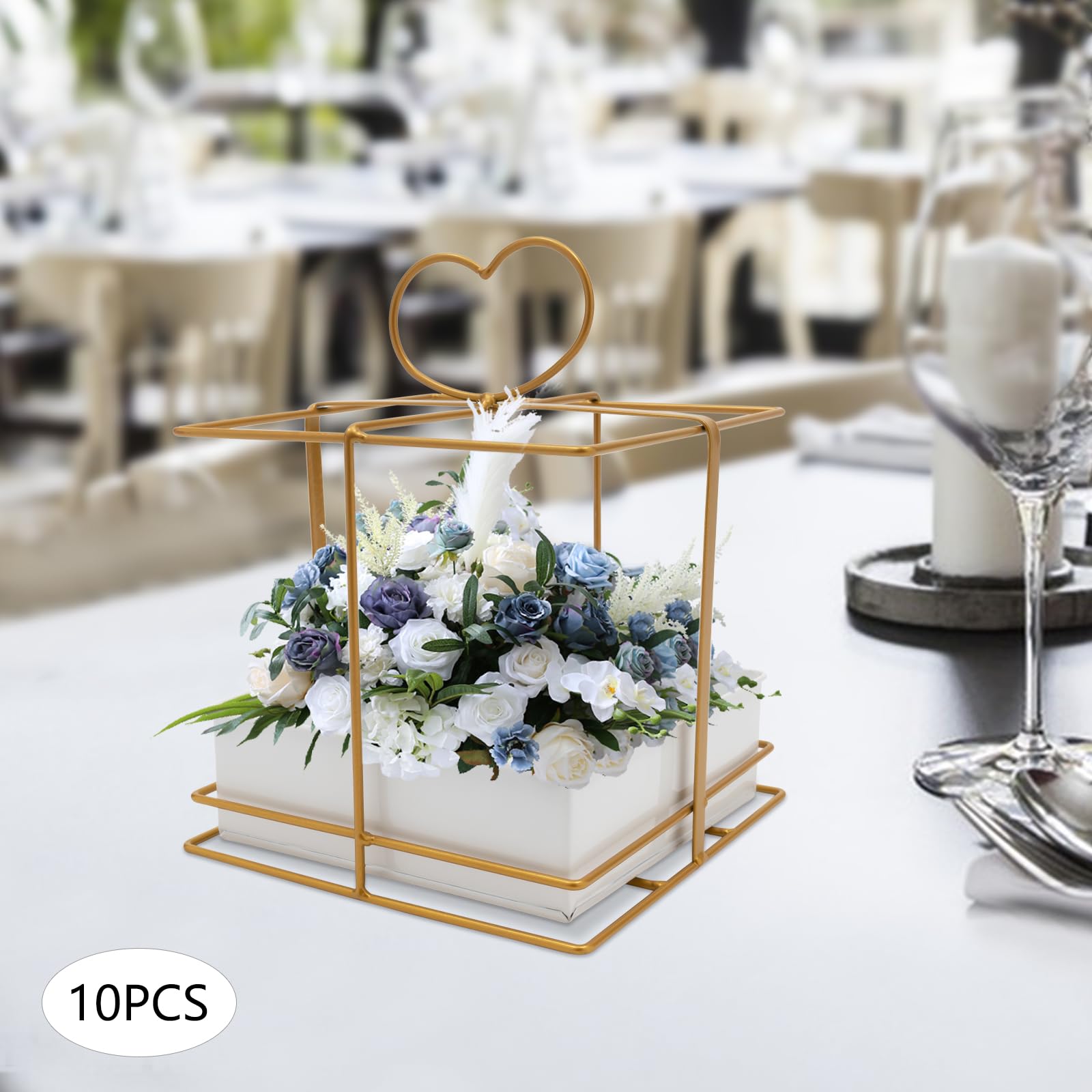 Square Vases For Centerpieces Wedding