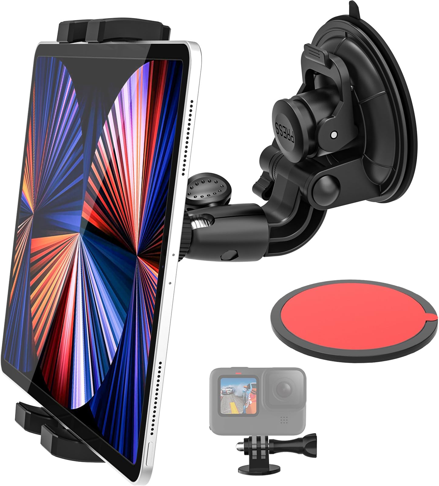 Amazon.com: Dosvsi Windshield Car Tablet Mount, Heavy Duty Window ...
