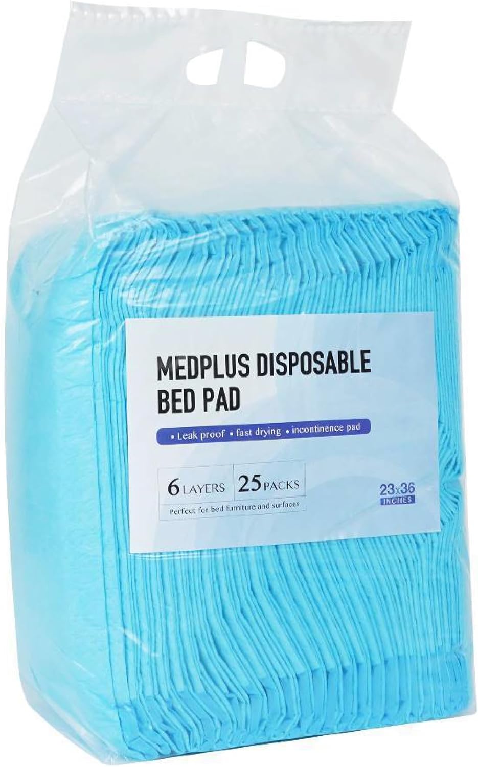 Amazon.com: MedPlus Disposable Bed Pads - Blue, 23" x 36" - Large ...